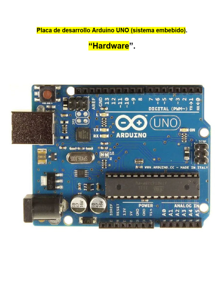 Hardware Arduino | PDF | Arduino | Señal analoga