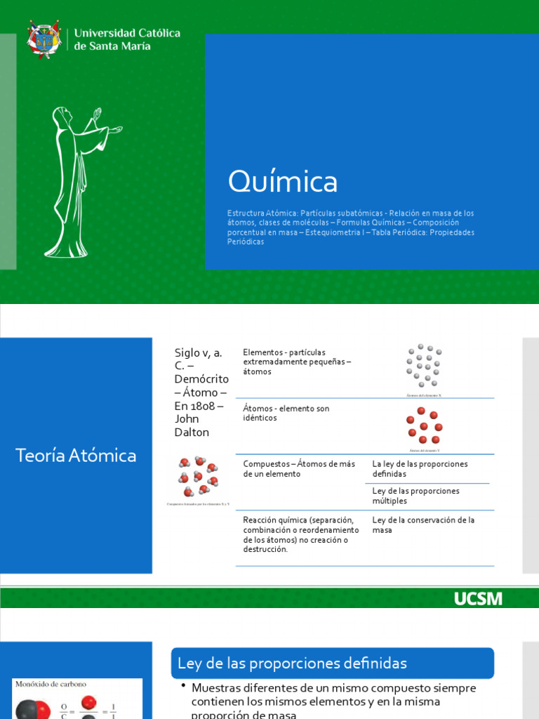 Atomos Moleculas Y Iones Pdf Mole Unidad Moléculas