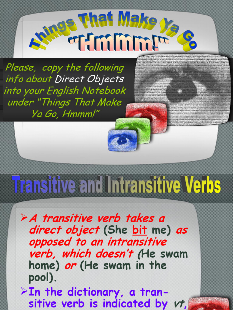 Direct Obects and Indirect Objects_Web Page Version | PDF | Verb | Object (Grammar)