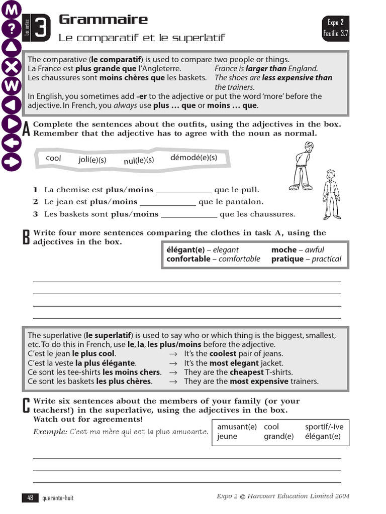 Comparatif Et Superlatif-1 | PDF | Adjective | Linguistic Typology