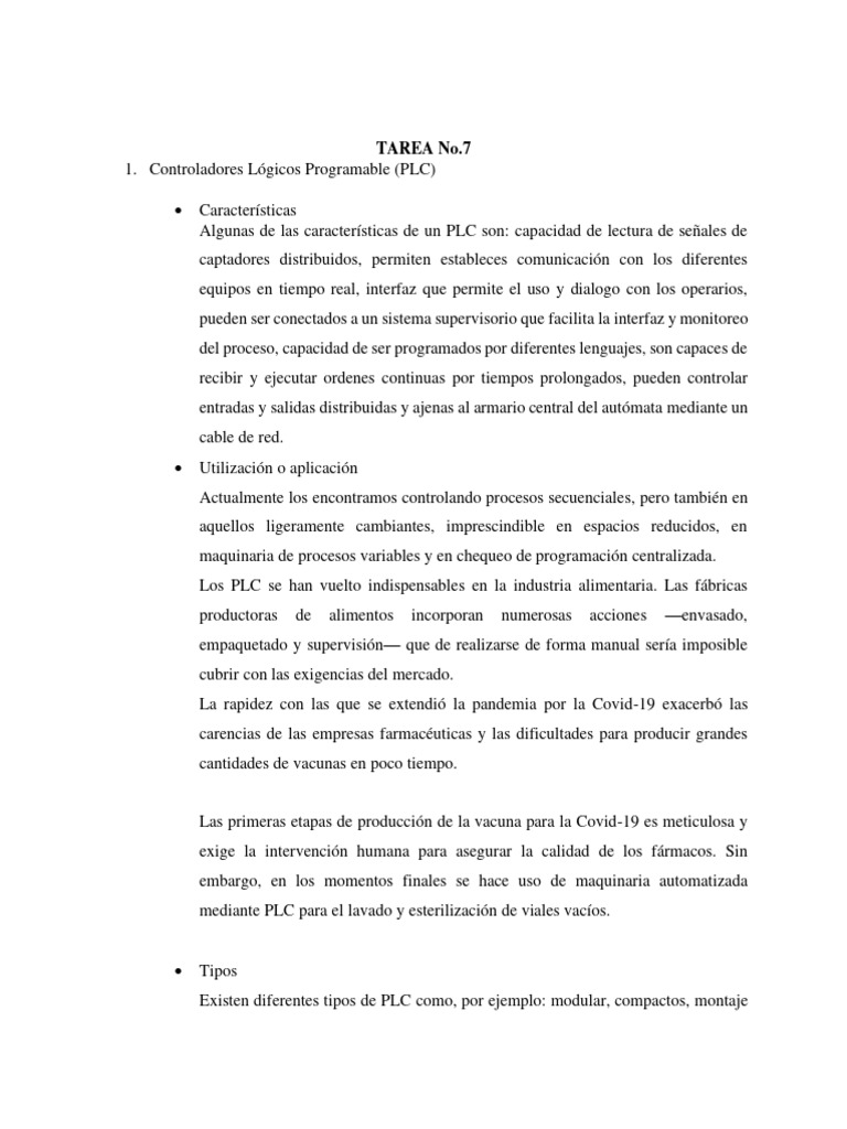 PLC y Microcontroladores: Características y Usos | PDF | Controlador ...