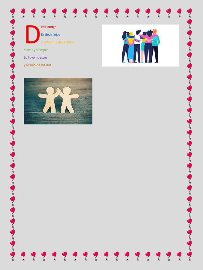 Poema De La Amistad Pdf