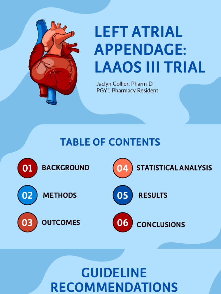 Left Atrial Appendage Journal Club JC 1 | PDF | Causes Of Death ...
