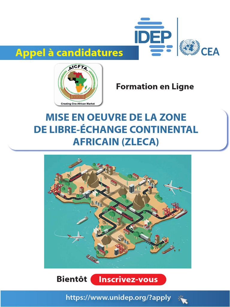 Brochure Mise en Oeuvre de La Zone de Libre-Echange Continental ...