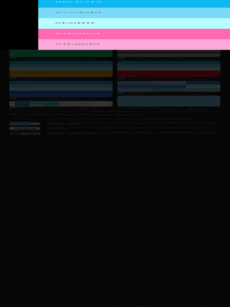 16 Paletas de Color Celeste y Combinaciones | PDF