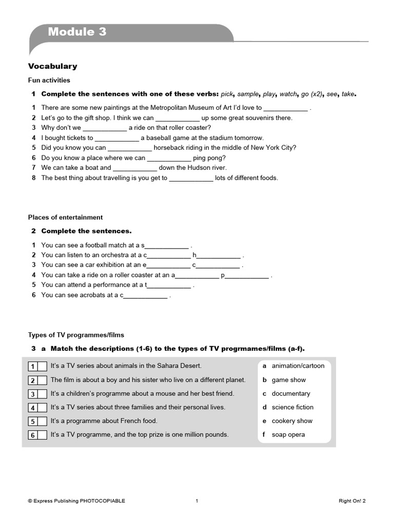 03 Right On 2 - Mod 3 | PDF | Linguistics