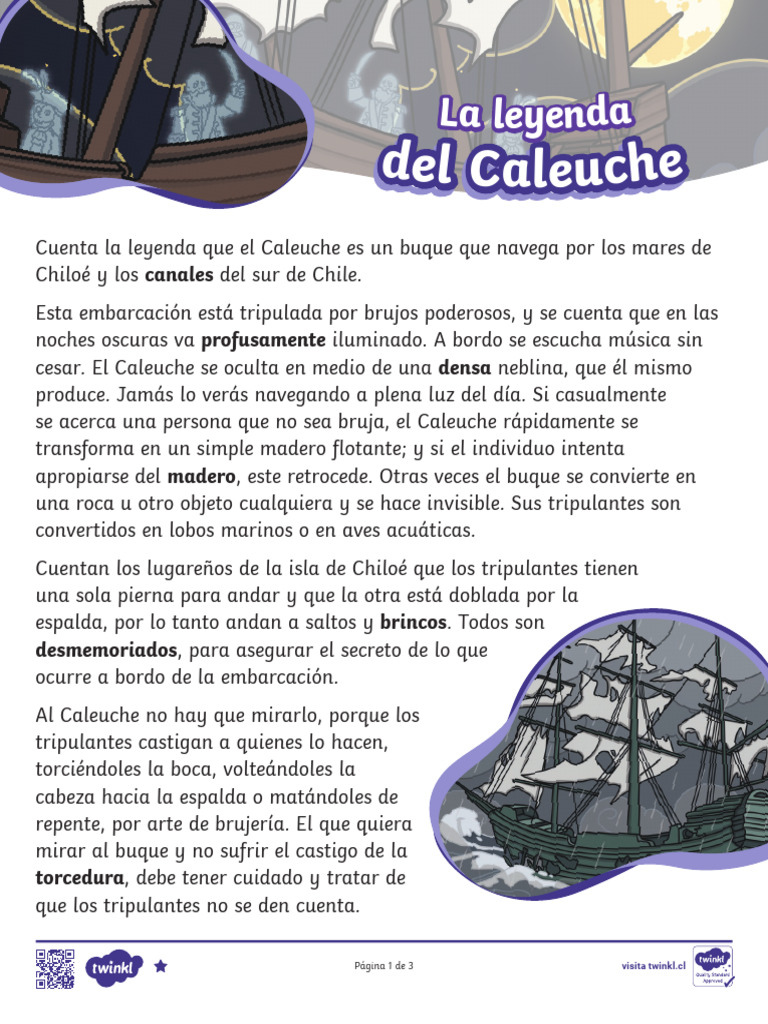 Leyenda del Caleuche para Niños | PDF