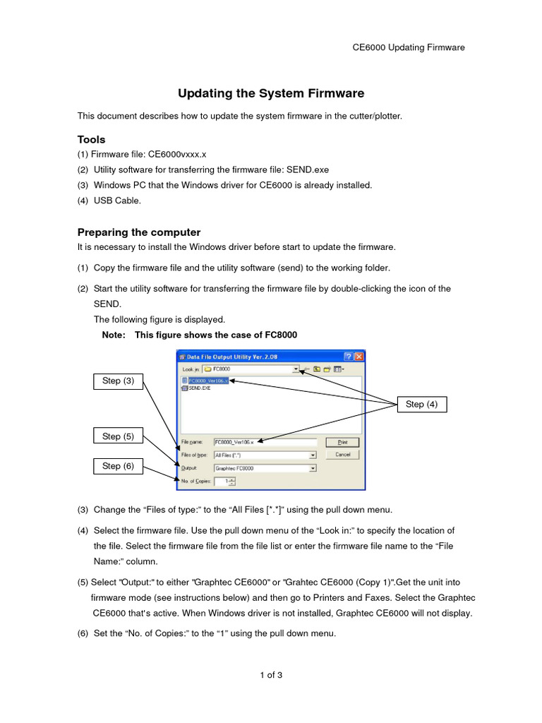 CP CE6000 How To Update Firmware | PDF | Computer File | Microsoft Windows