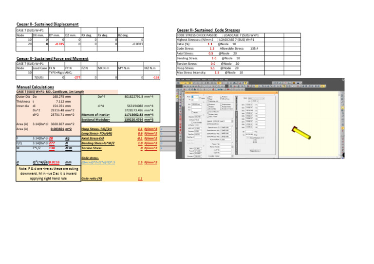 Caesar II Sustained Displacement | Download Free PDF | Physics ...