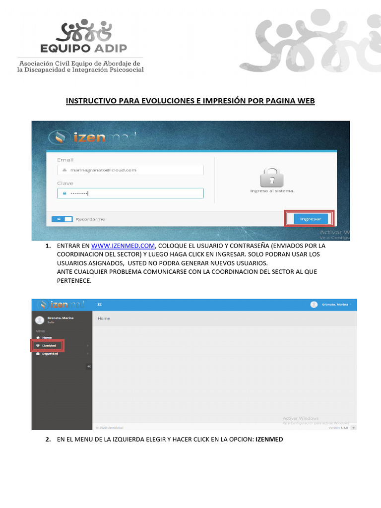 Instructivo Web Izen | PDF | Software | Informática