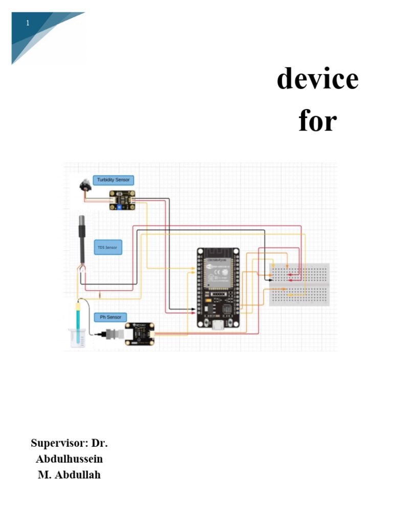 Design A Device To Measure Acidity, Turbidity and Salinity in Water 1 | PDF | Sensor | Water Quality