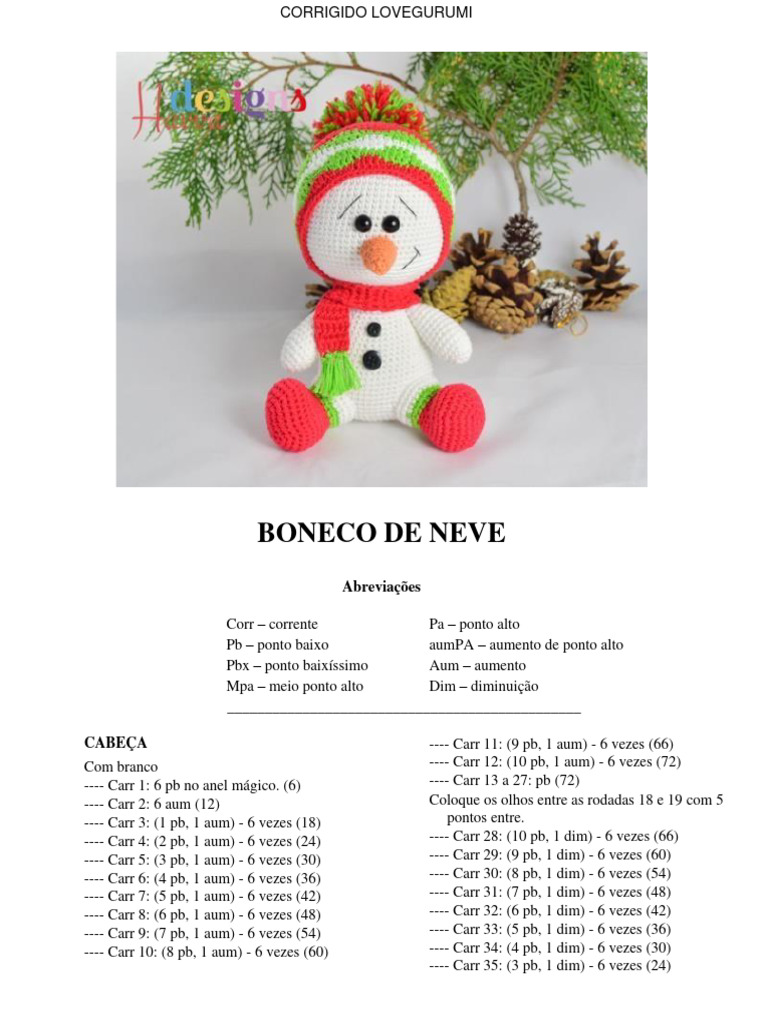02-Boneco de Neve-Hv | PDF