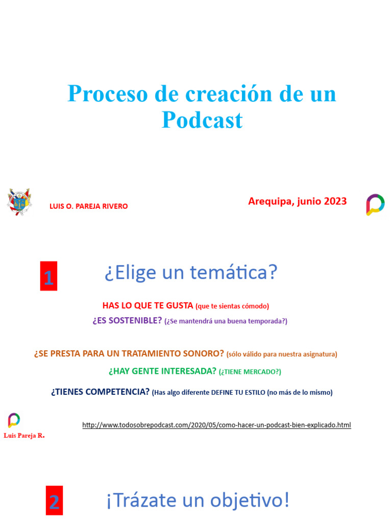 02 Proceso de Creación de Un Podcast | PDF | Podcast