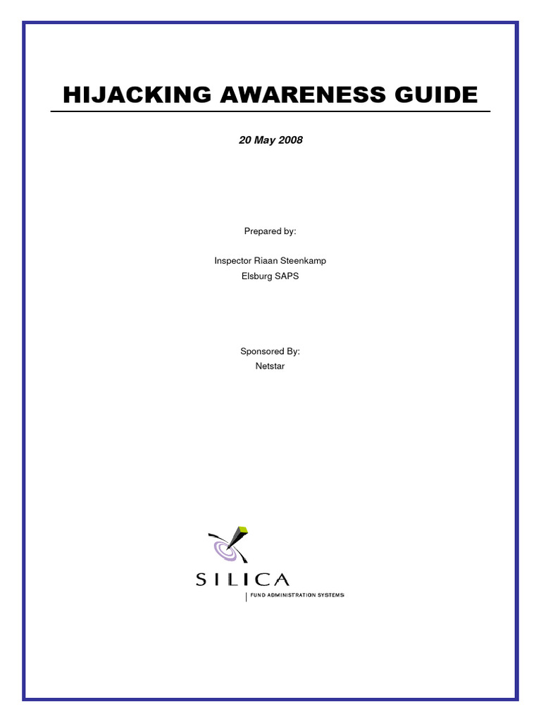 Hijacking Awareness Guide 2008 | PDF | Carjacking | Theft