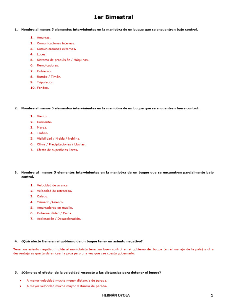 Elementos de Maniobra de Buques | PDF | Hélice | Timón