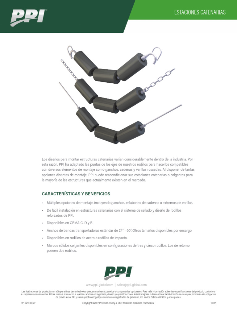 PPI 029-02 SP Catenary Idlers | PDF