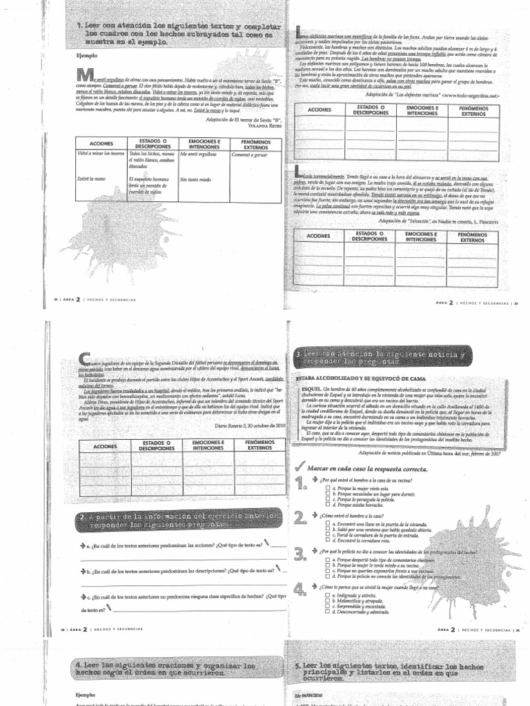 Leer para Comprender Cap 2 y 3 | PDF