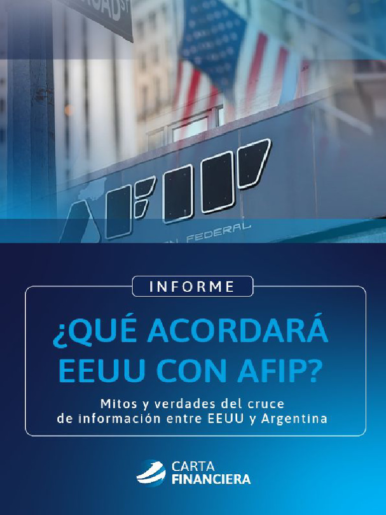Informe EEUU - AFIP | PDF