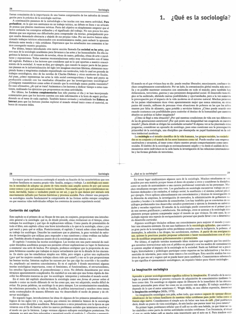 OCR-Giddens Anthony - Sutton Philip - Sociologia - 7ma Edicion - Cap 1 Que Es La Sociologia ...