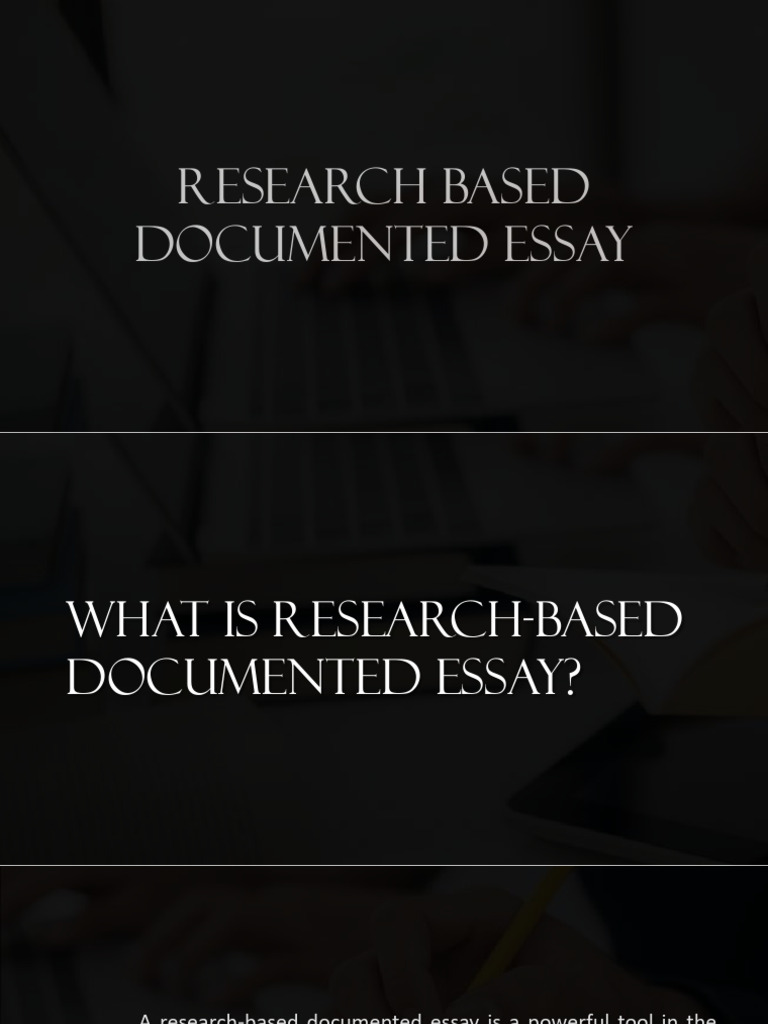 Research-Based Documented Essay | PDF | Essays | Citation