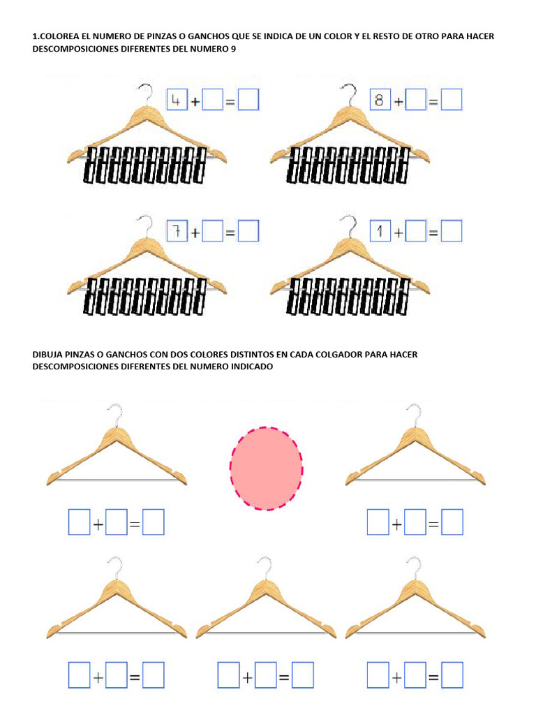 Descomposiciones Numéricas con Colores | PDF