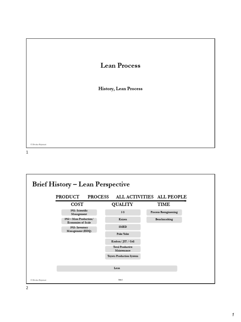 2. Lean Process ADA | PDF | Lean Manufacturing | Production And Manufacturing