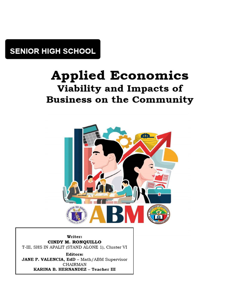 MATH11 - ABM - Applied Economics - Q2 - Module10 - Viability and Impacts of Business On The ...