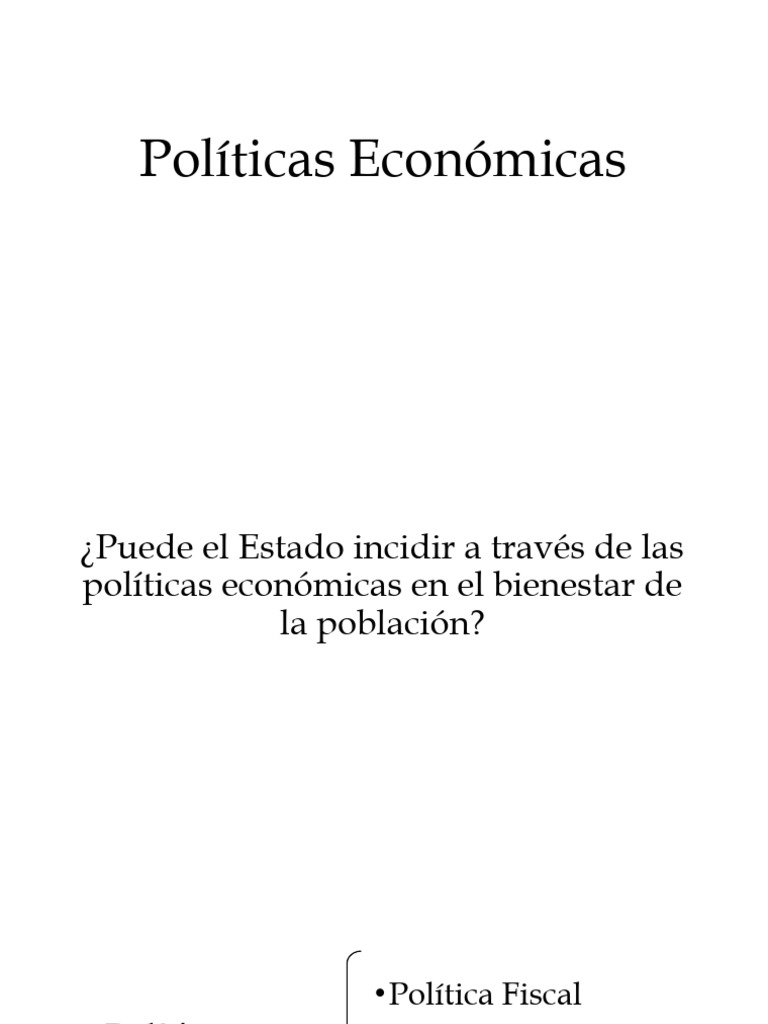 RSC Politicas Economicas | PDF