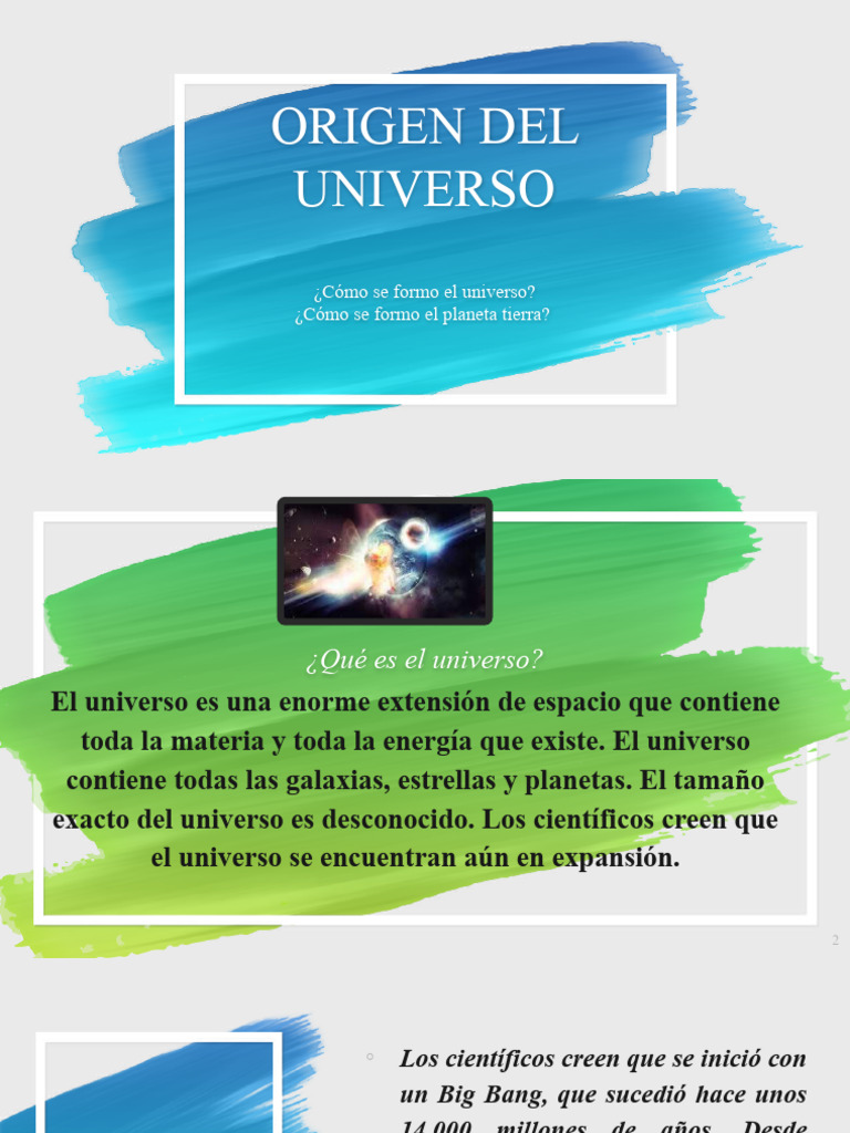 ORIGEN DEL UNIVERSO | PDF | Universo | Big Bang