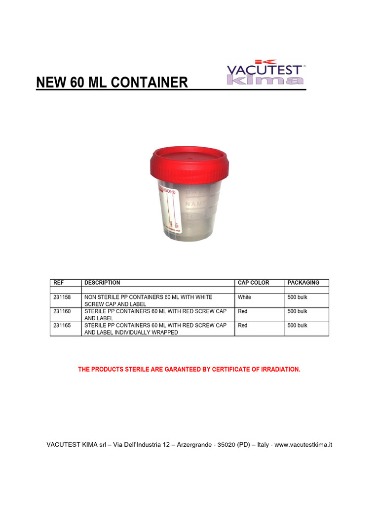 Leaflet container 60 ML | PDF