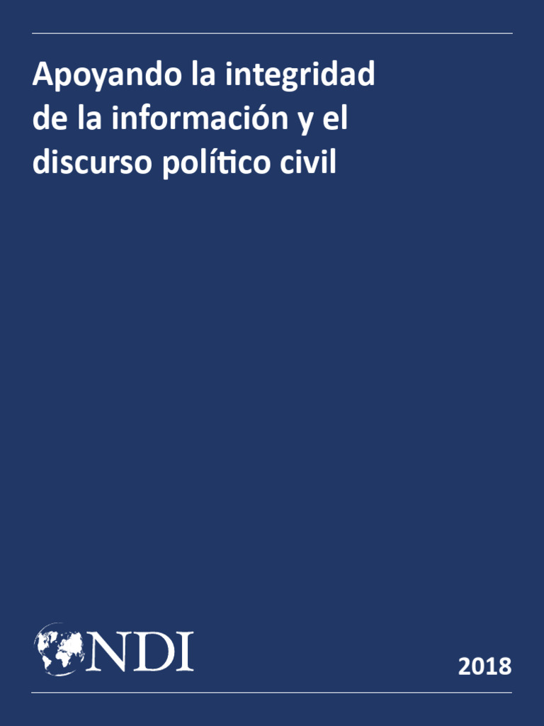Spanish Supporting Information Integrity | PDF | Internet | Democracia