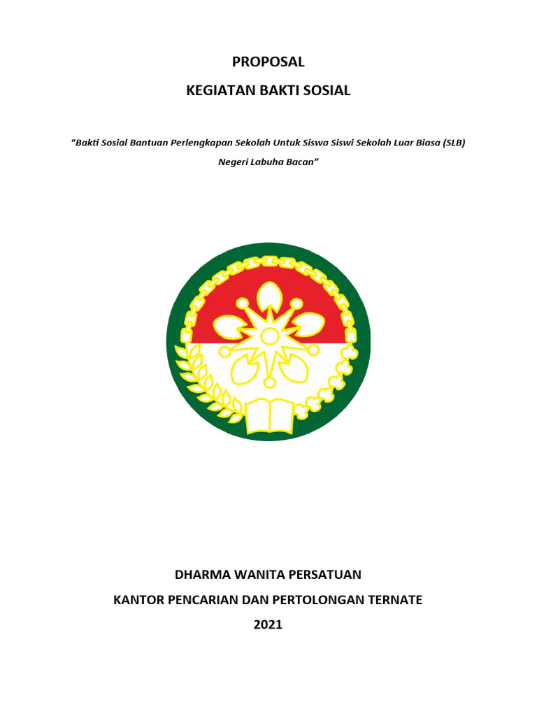 Proposal Baksos DWP-1 | PDF