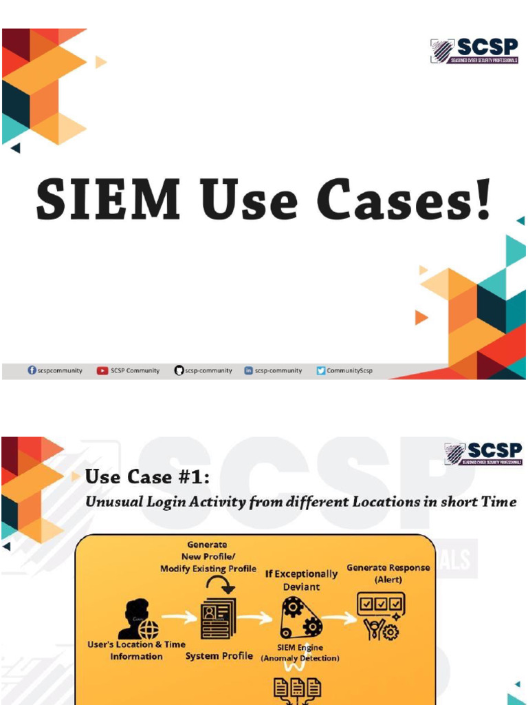 SIEM Use-Cases Part1 | PDF
