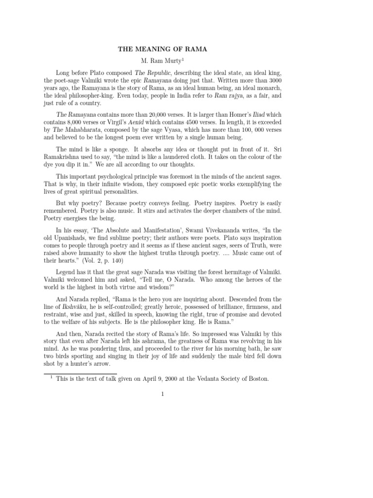 Rama | PDF | Sita | Rama