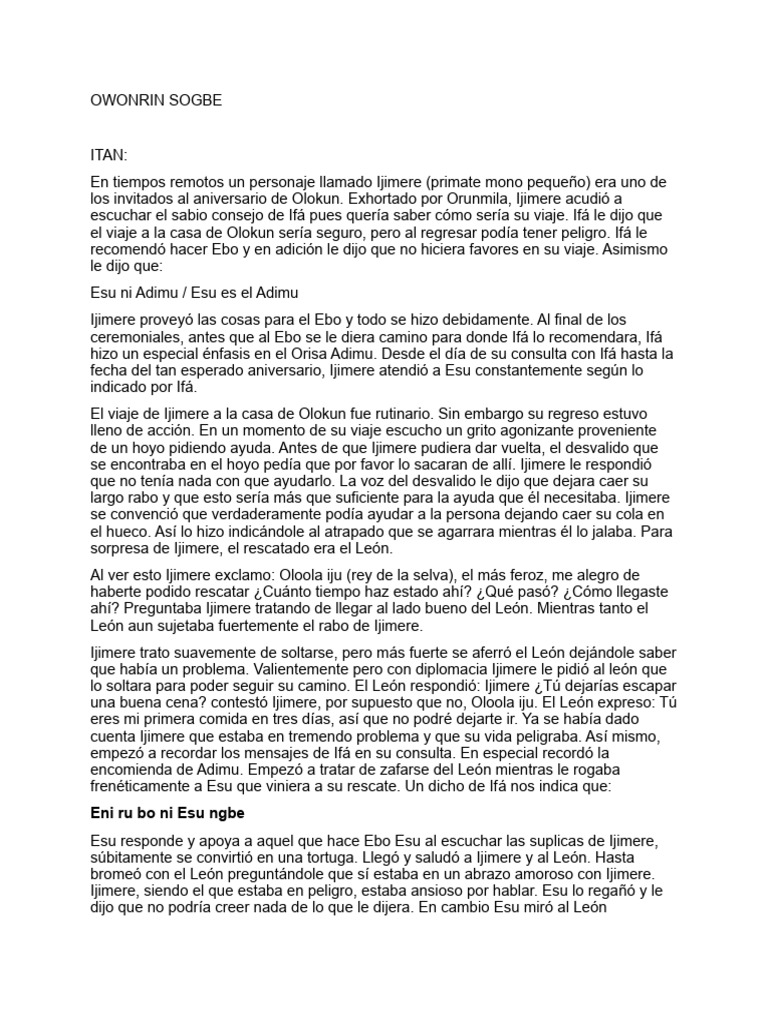 Adimu Owonrin Sogbe | PDF | Religión étnica