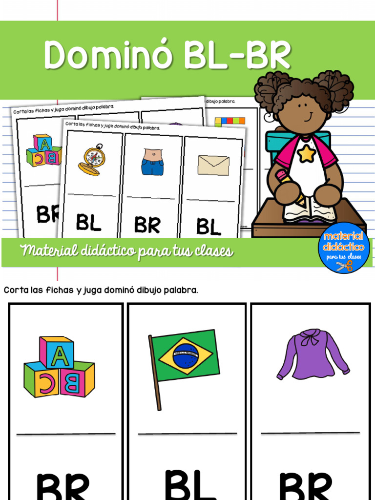 Dominó Didáctico BL-BR para Clases | PDF