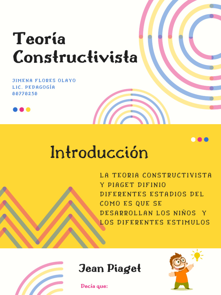 Desarrollo Infantil según Piaget | PDF | Constructivismo (filosofía de la educación ...