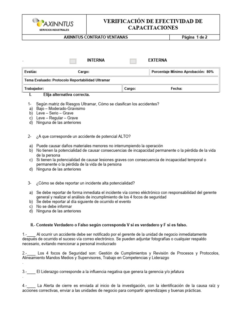 Evaluación Protocolo Reportabilidad | PDF