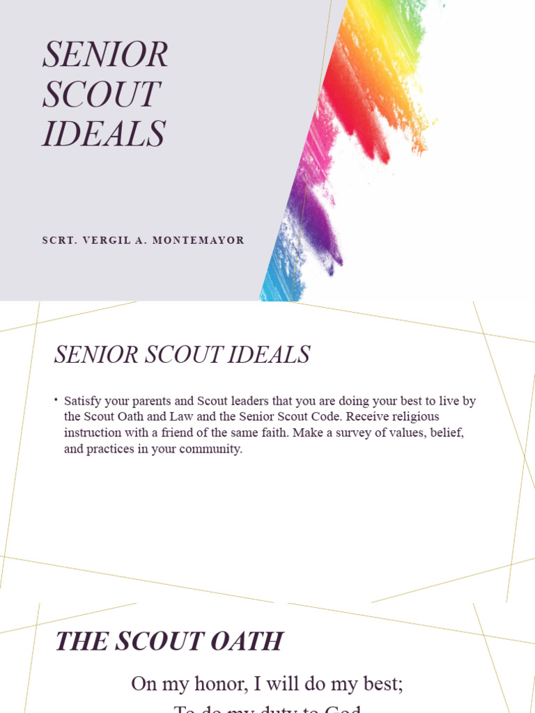 Senior scout ideals | PDF