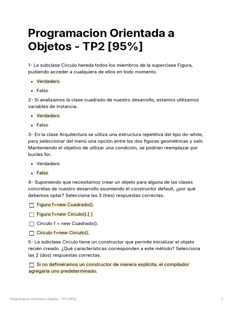 Programacion Orientada A Objetos - TP2 (95%) | PDF | Herencia (Programación Orientada a Objetos ...