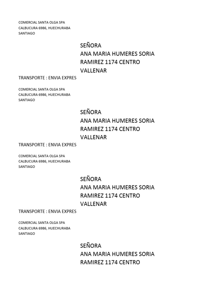 Etiquetas Cajas | PDF | Chile