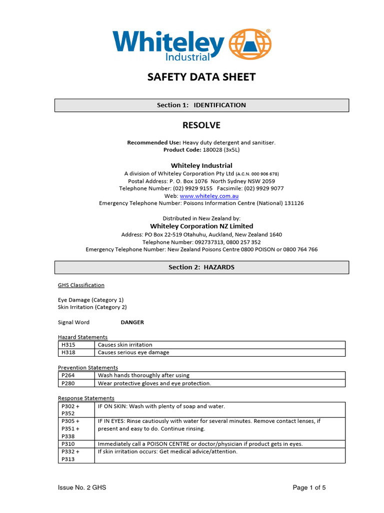 Resolve 8 | PDF | Safety | Occupational Safety And Health