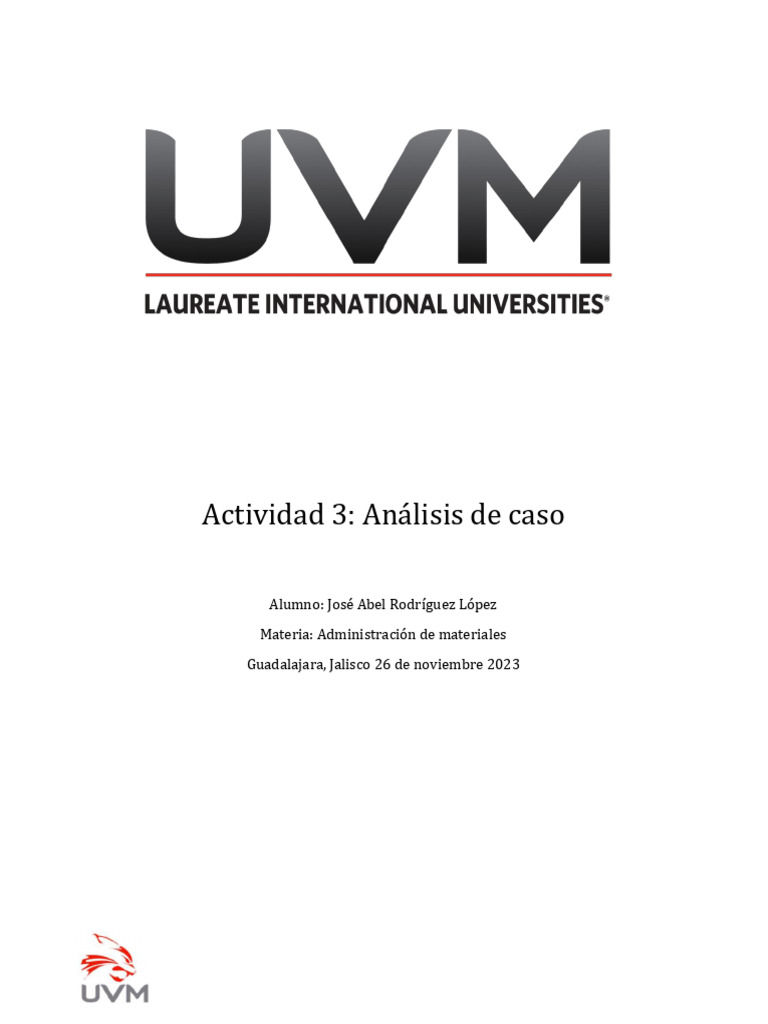 A3 - JARL Analisis de Caso | PDF | Cadena de suministro | Lean ...