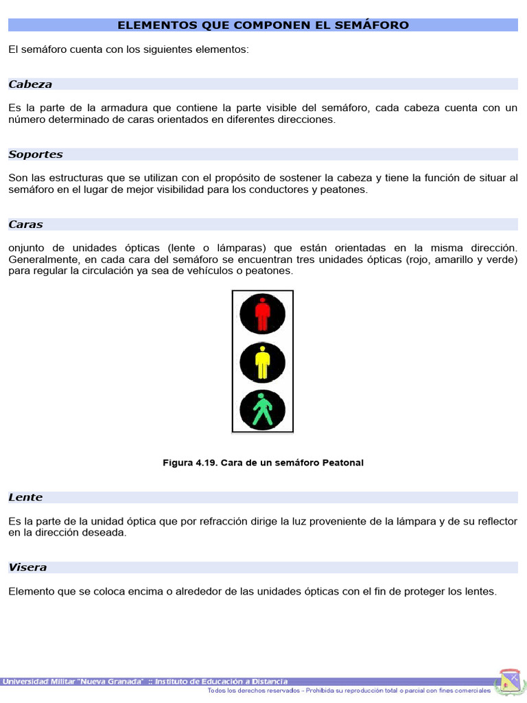 Partes y elementos del semáforo | PDF | Tecnología
