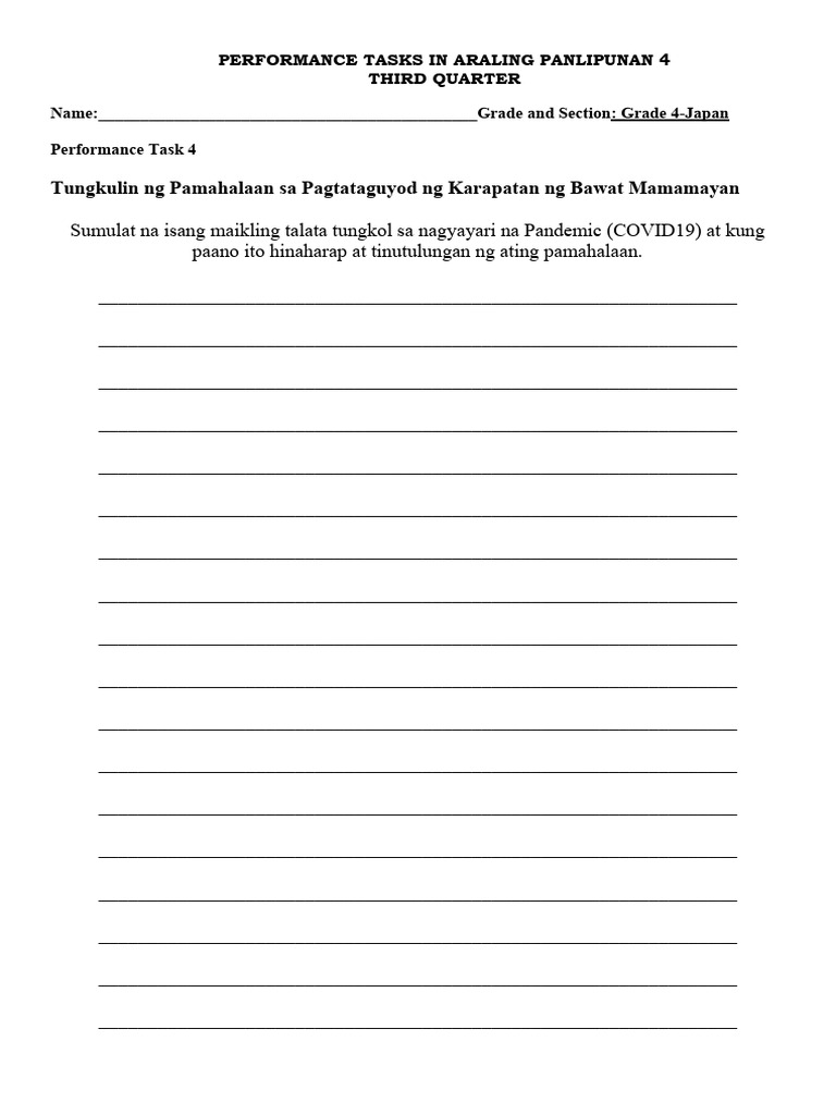 q3 Performance Task 4 | PDF