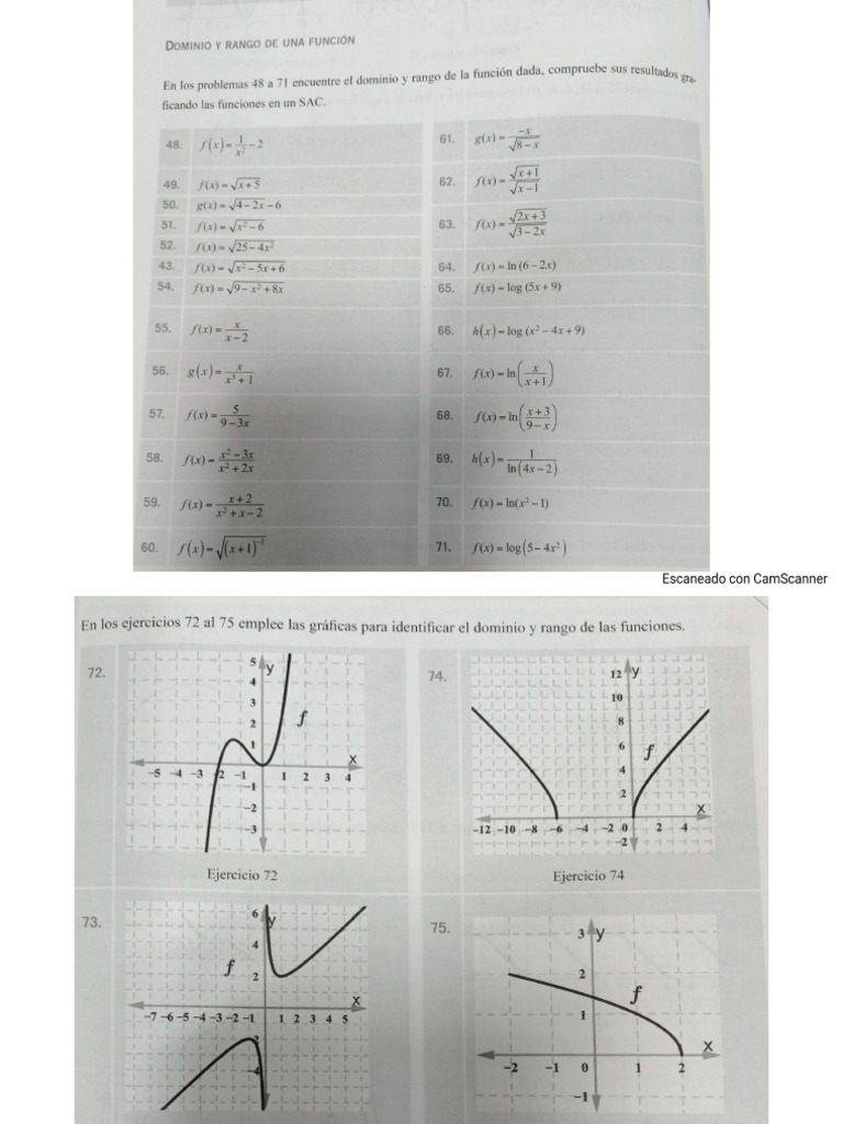 Dominio y Rango | PDF