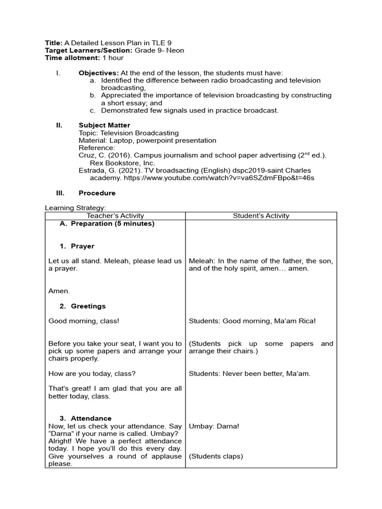 Tle DLP TV Broad-02 | PDF | Broadcasting | Radio
