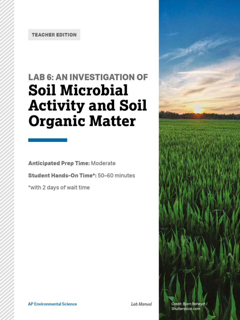 AP Environmental Science Lab Soil Microbial Activity and Soil Organic Matter Te | PDF | Soil ...