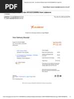 Delivery Receipt (Order #166598201335) From Lalamove | PDF | Service ...
