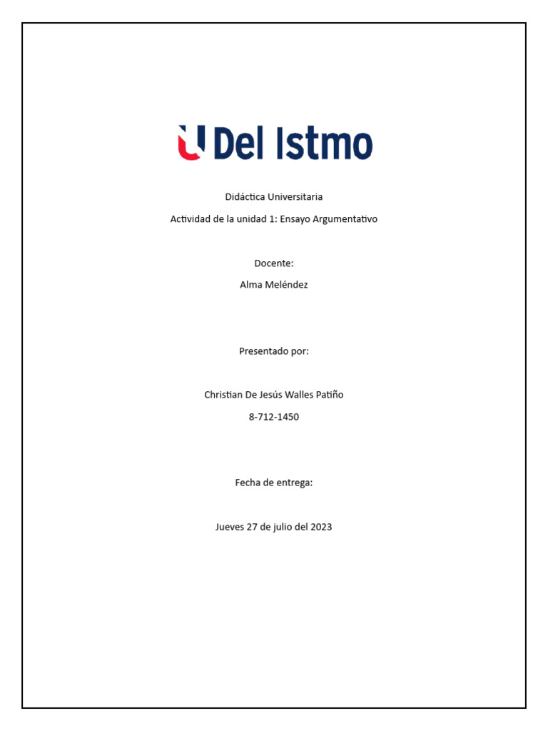 Did ctica Universitaria Walles PDF Ense ando Aprendizaje
